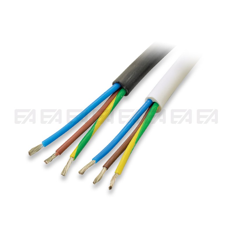 Unipolar and multipolar flexible cables, round or flat